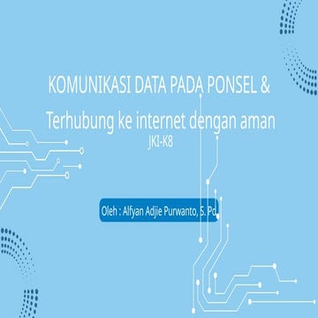 Jaringan Komunikasi pada Ponsel pembelajaran informatika | PPTX