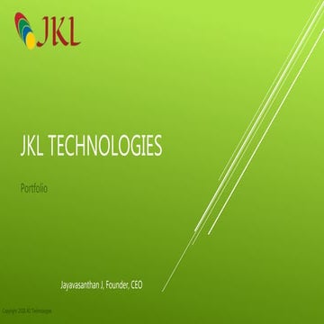 JKL Technologies - Company Portfolio | PPT