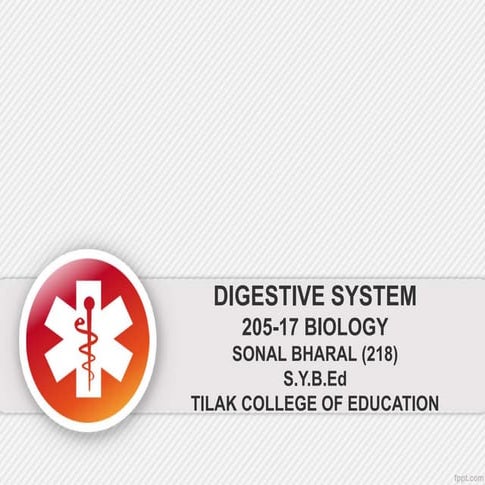 Digestive system | PPTX