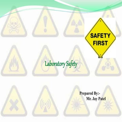 Laboratory safety | PPTX | First Aid | Injuries
