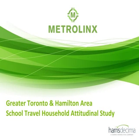 Greater Toronto and Hamilton Area School Travel Household Attitudinal ...