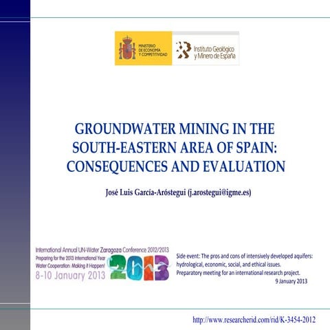 Groundwater mining in arid and hyper-arid conditions: some reflections ...