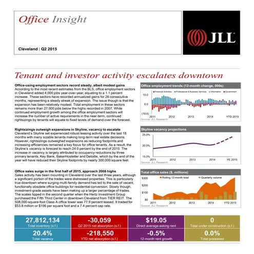 JLL Dayton Office Report Summer 2020 | PDF