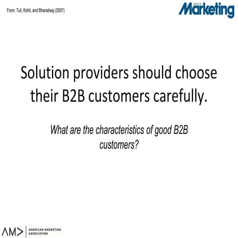 Rethinking Customer Solutions: From Product Bundles to Relational ...