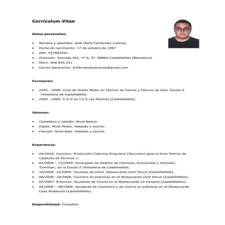 Curriculum vitae,laura. | PDF