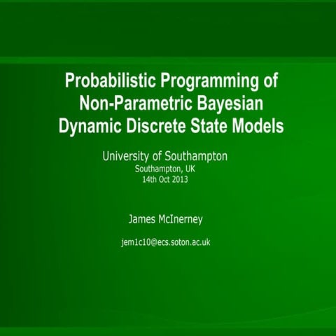 Implementation of Variational Inference for Non-Parametric Hidden Markov Models | ODP | Physics ...