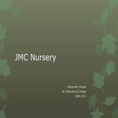 Plant Nursery Business Plan Example | PDF