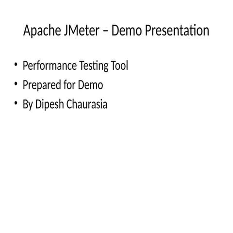 JMeter_Demo1_Presentation and overview... | PPTX