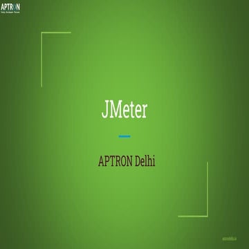 JMeter Training in Delhi | PPT