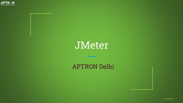 Jmeter | PPT