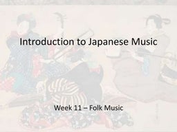 Japan music | PPT
