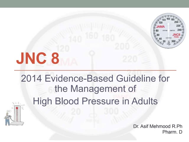 JNC 8 guideline to Management of Hypertension | PPTX