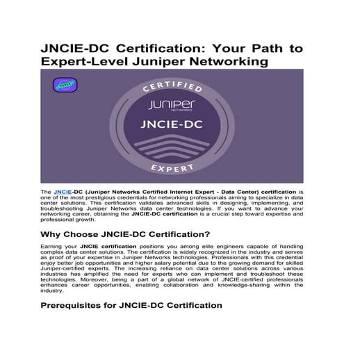 JNCIE-DC Certification_ Your Path to Expert-Level Juniper Networking.docx