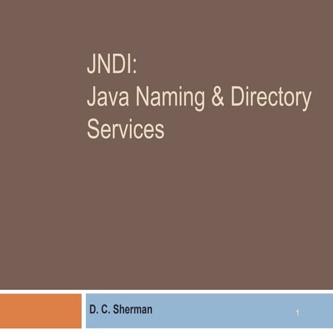 Java Naming And Directory Services Ppt Programming Languages Computing 8767