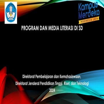Program dan media literasi inovatif di SD | PPT