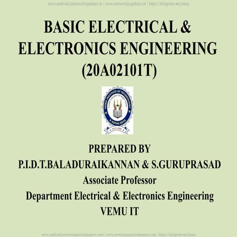 JNTUA Basic Electrical & Electronics Engineering - PPT Notes - R20.pdf