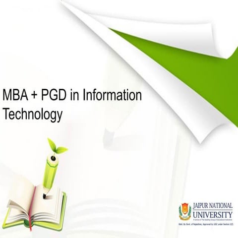 MBA + PGD - Information Technology Management | PPT