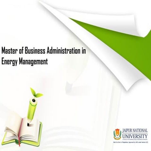MBA in Energy Management | PPT