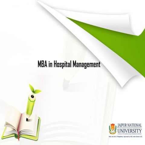 MBA in Hospital Management | PPT
