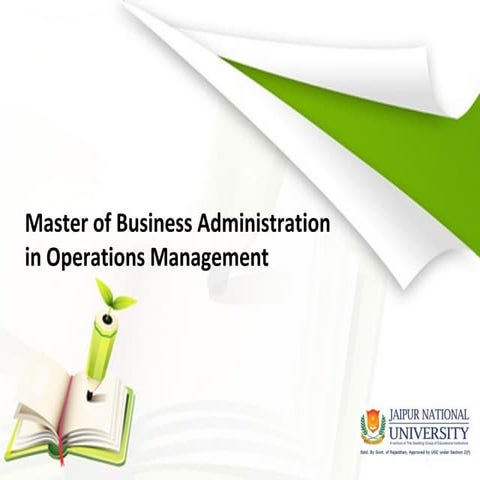 MBA in Operations Management | PPT