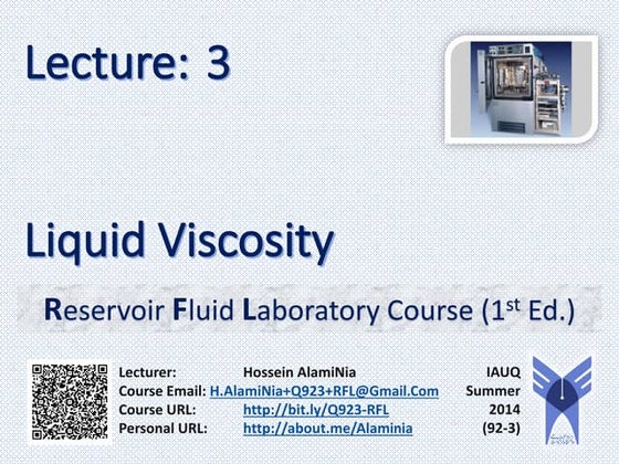 To determine the relative viscosity of given liquid using Ostwald’s viscometer | PPTX ...