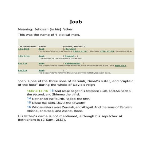 Joab | PDF
