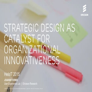Strategic design as catalyst for organizational innovativeness | PDF