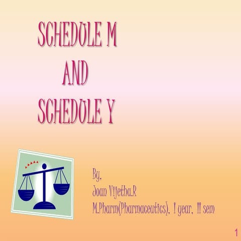 schedule M & Y | PPTX