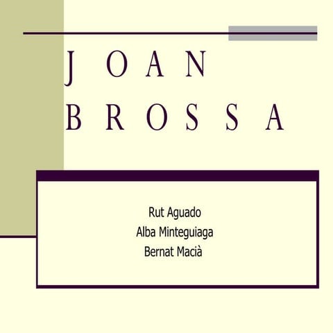 Joan Brossa | PPT
