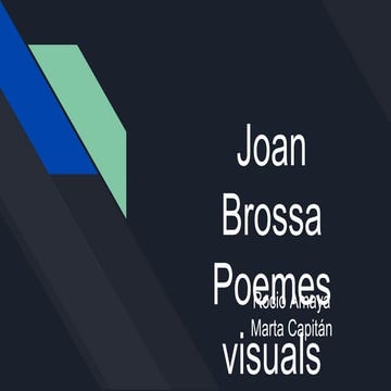 Joan brossa | PPTX