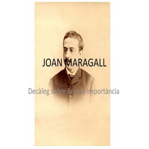 El pensament de Joan Maragall | PPTX