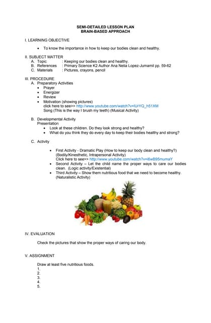 The Six Essential Nutrients: Lesson Plan And Worksheet | PDF