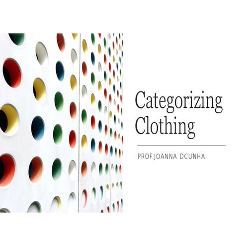 fundamental categorizing fashion clothing | PDF