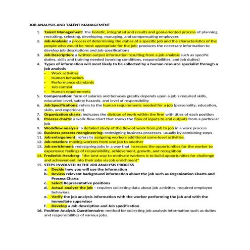 JOB-ANALYSIS-AND-TALENT-MANAGEMENT.docx. | DOCX