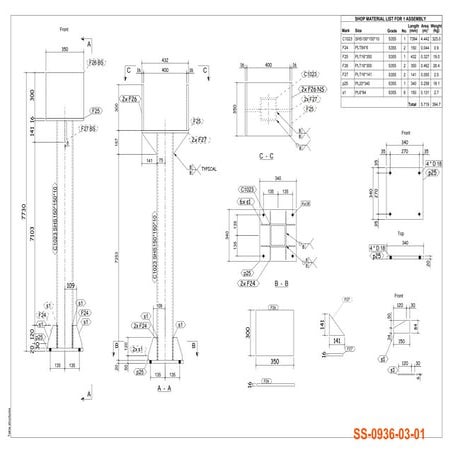 Fabrication dwg sample JOB-COLUMN ASSEMPLY 1023.pdf
