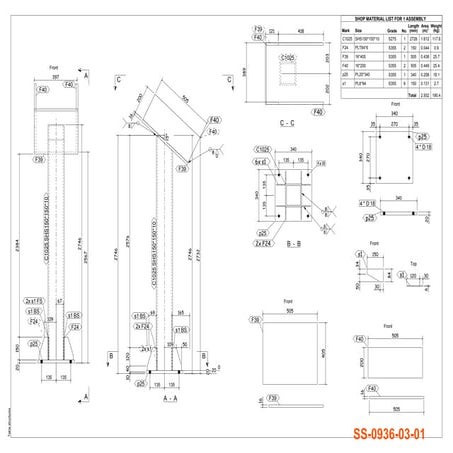 FAVRICATION DRAWINGS OF TEMPORARY PROPS JOB-COLUMN ASSEMPLY 1025.pdf
