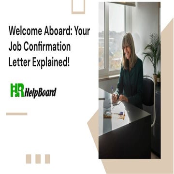 Job Confirmation Letter, Confirmation Letter Format | PDF