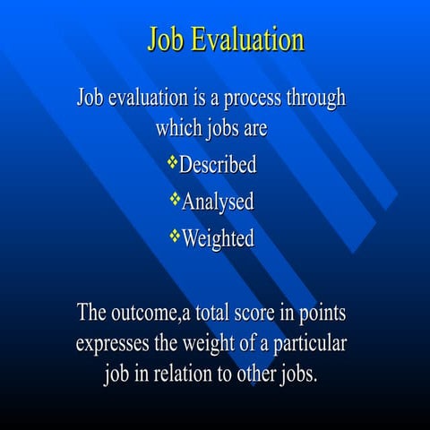 Job Evaluation | PPT