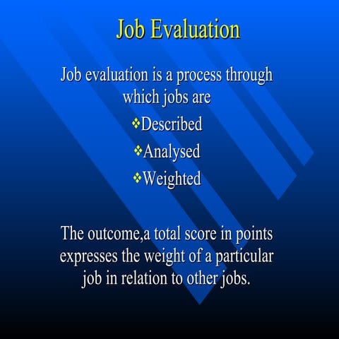 Hrm (job evaluation) | PPTX