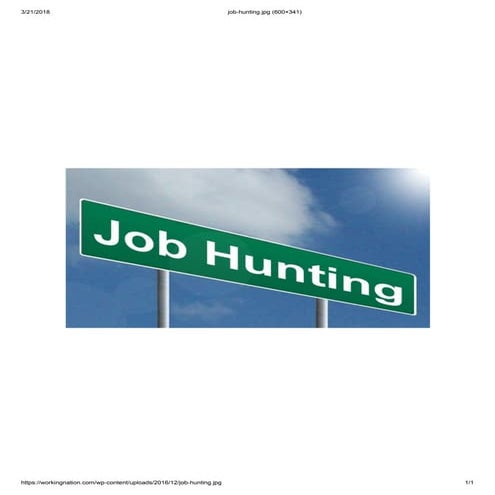 Job hunting | PDF