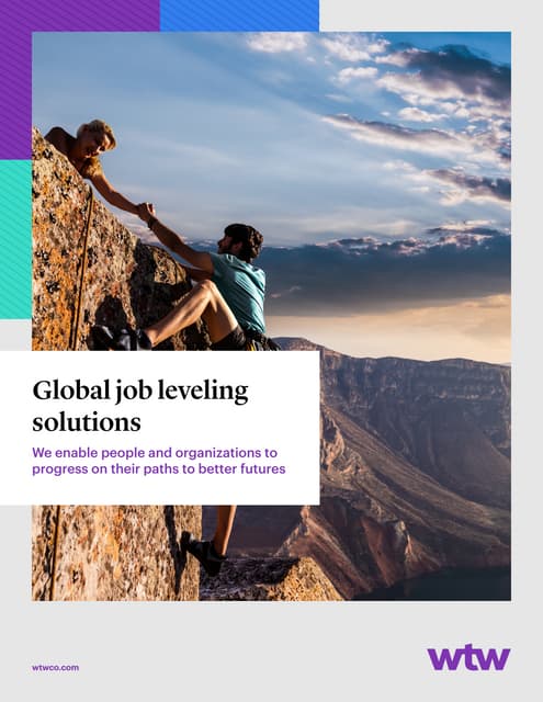 Job Levelling infographic - Aon Hewitt | PDF