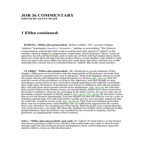Job 25 commentary | PDF