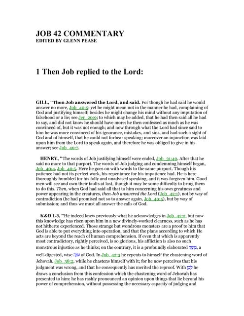 Journey Through the Bible: The Book of Job | PDF