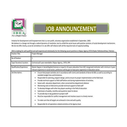 Job advertisement | PPT