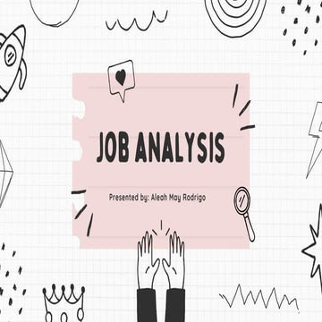 Job Analysis Human Resources and Staffing | PPT