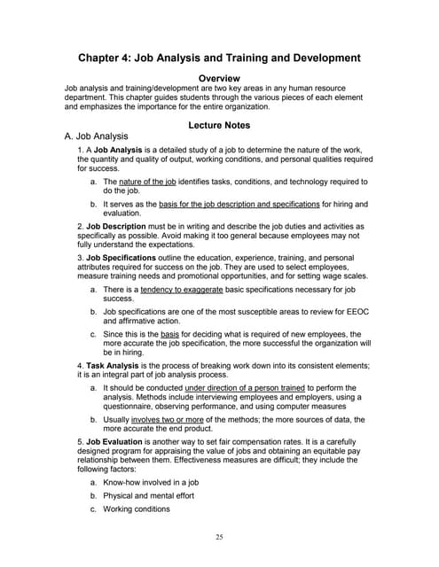 Job analysis and job design | PPT