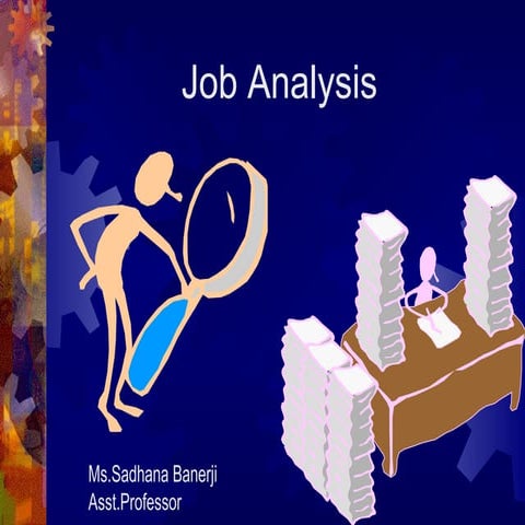 Job analysis | PPT