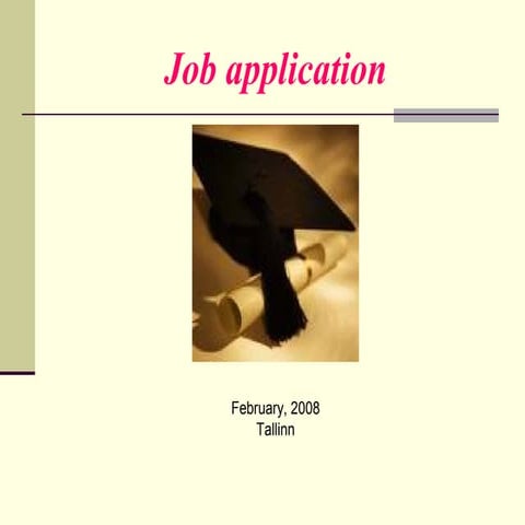 Job application | PPT