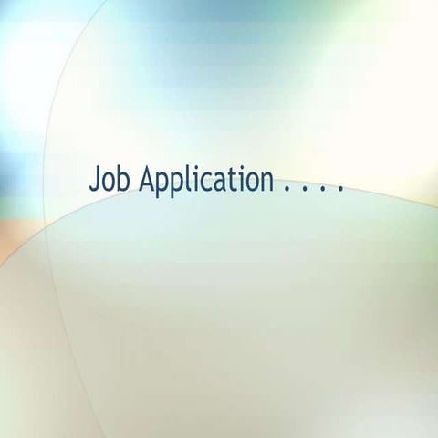 Job Application.ppt