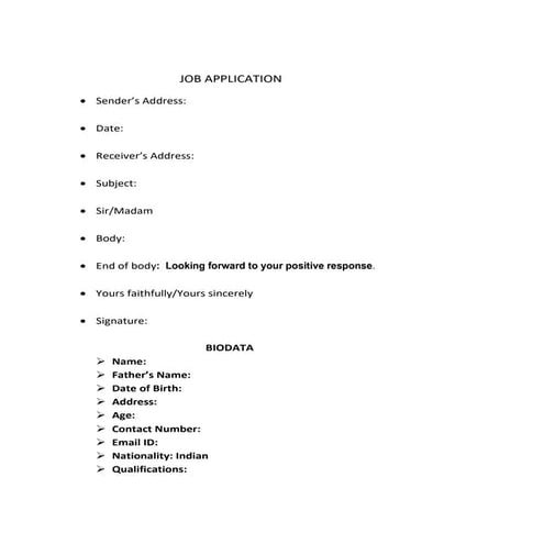 JOB APPLICATION.cbse board class 11 by ranjan debnath | DOCX